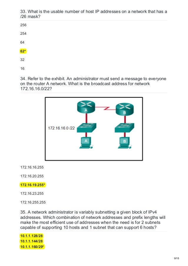 Ccna 1 v6.0 practice final exam answers 2018
