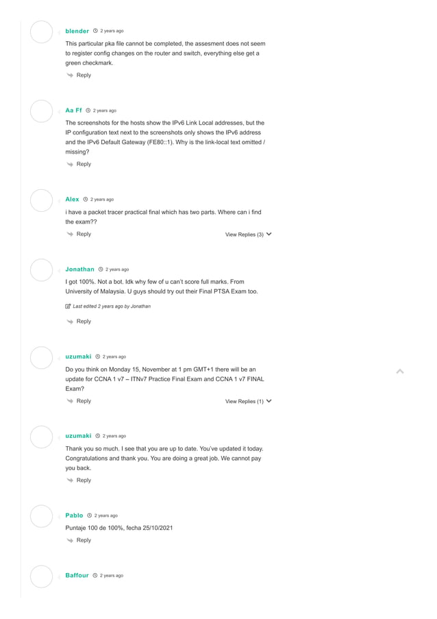 CCNA1 v7.0_ ITN Practice PT Skills Assessment (PTSA)12 Answers.pdf | Computer Networking | Computing