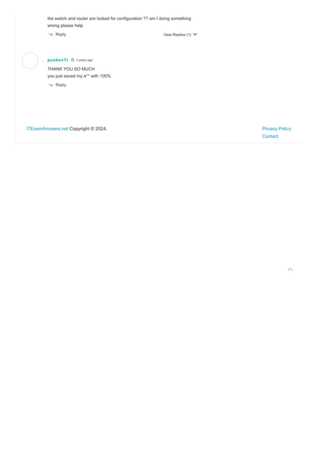 CCNA1 v7.0_ ITN Practice PT Skills Assessment (PTSA)12 Answers.pdf | Computer Networking | Computing