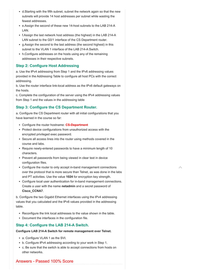 Ccna1 V70 Itn Practice Pt Skills Assessment Ptsa12 Answerspdf Computer Networking Computing