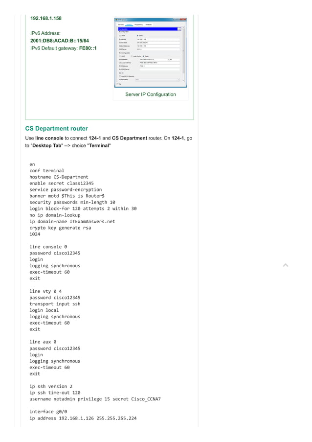 Ccna1 V70 Itn Practice Pt Skills Assessment Ptsa12 Answerspdf Computer Networking Computing