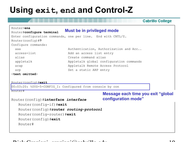 Ccna2 mod3-configuring a-router | PPT
