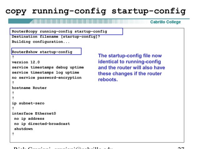 Ccna2 mod3-configuring a-router | PPT