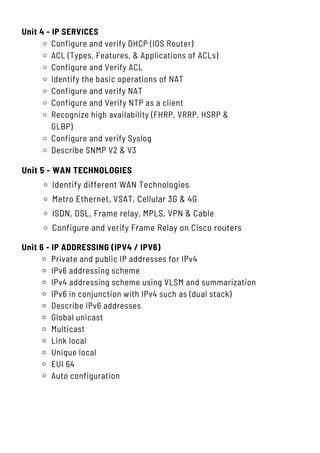 Master Networking with CCNA Training (200-301) | PDF