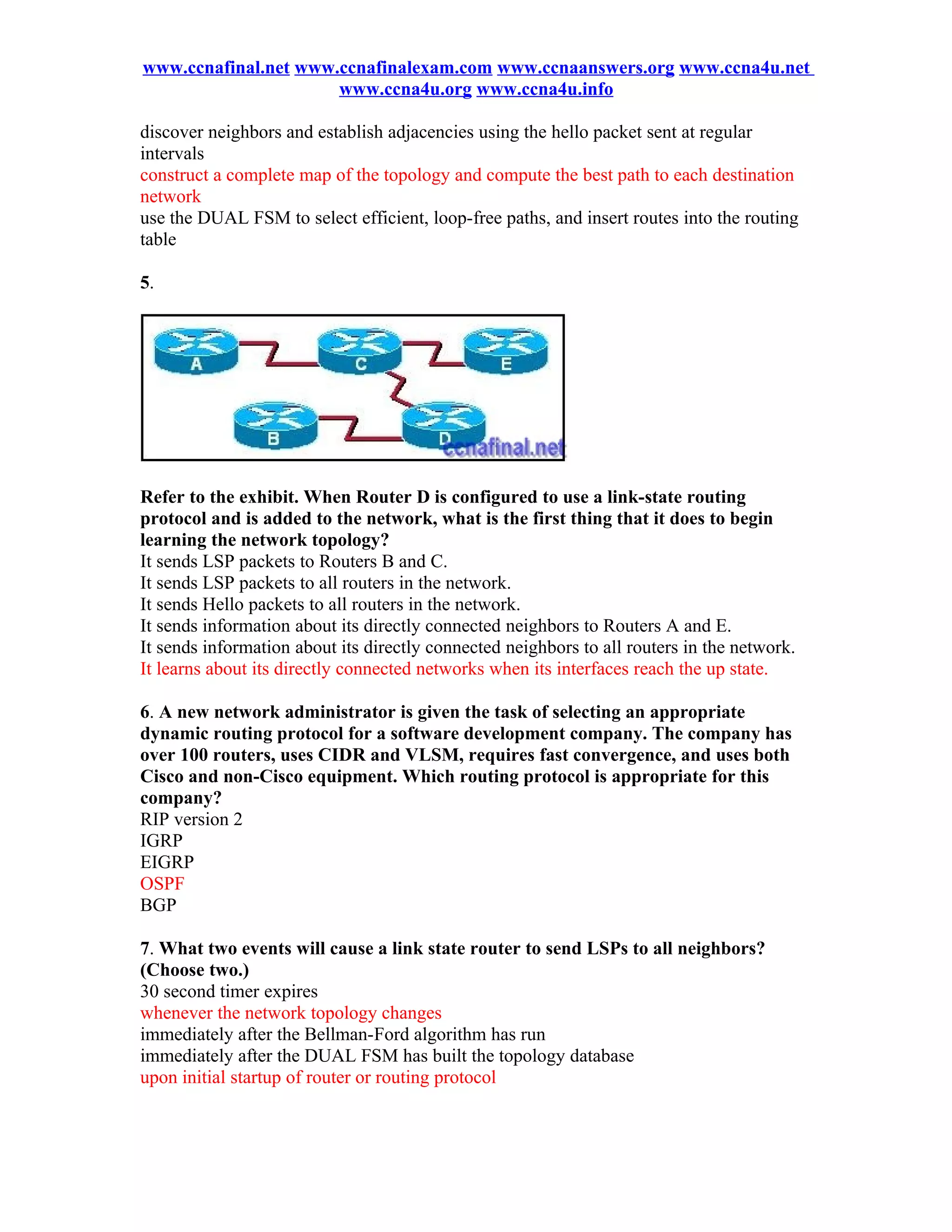 Ccna 2 chapter 10 v4.0 answers 2011 | DOC | Computer Networking | Computing