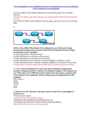 Ccna 2 chapter 10 v4.0 answers 2011 | DOC | Computer Networking | Computing