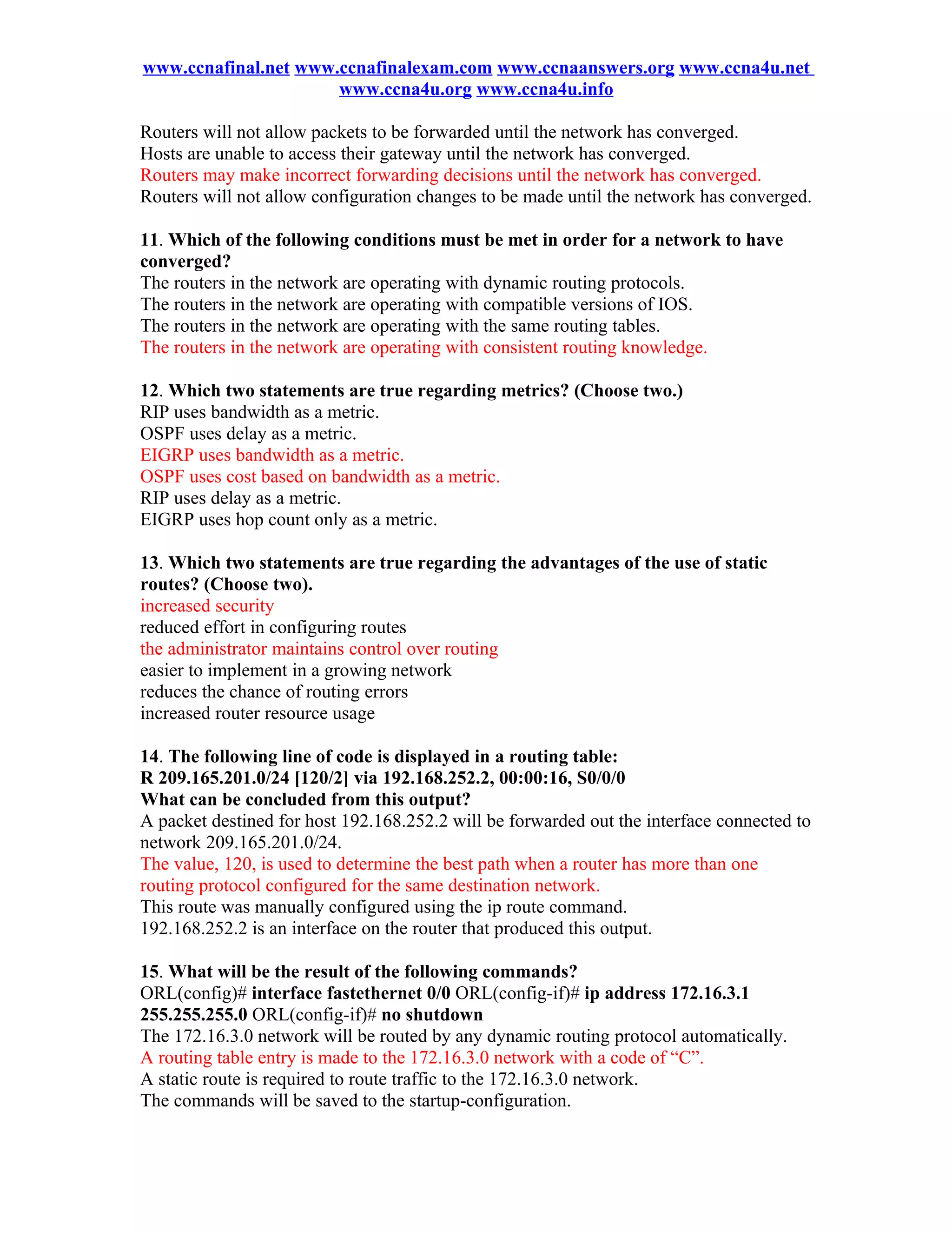 Ccna 2 chapter 3 v4.0 answers 2011 | PDF
