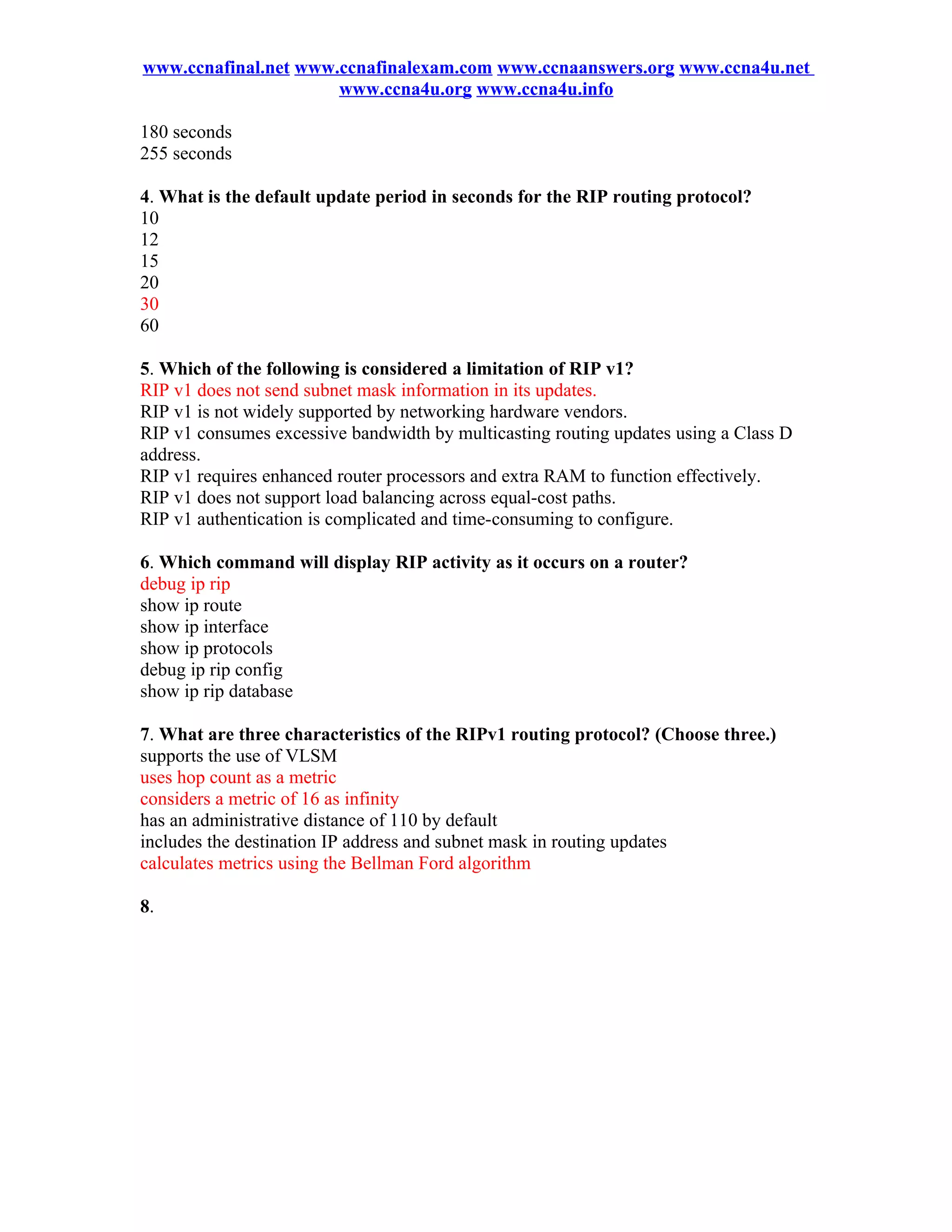 Ccna 2 chapter 5 v4.0 answers 2011 | DOC
