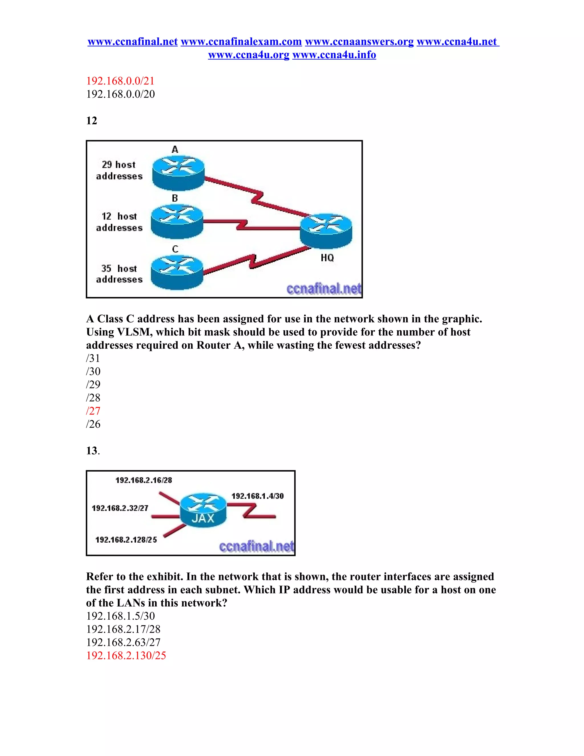 Ccna 2 chapter 6 v4.0 answers 2011 | PDF