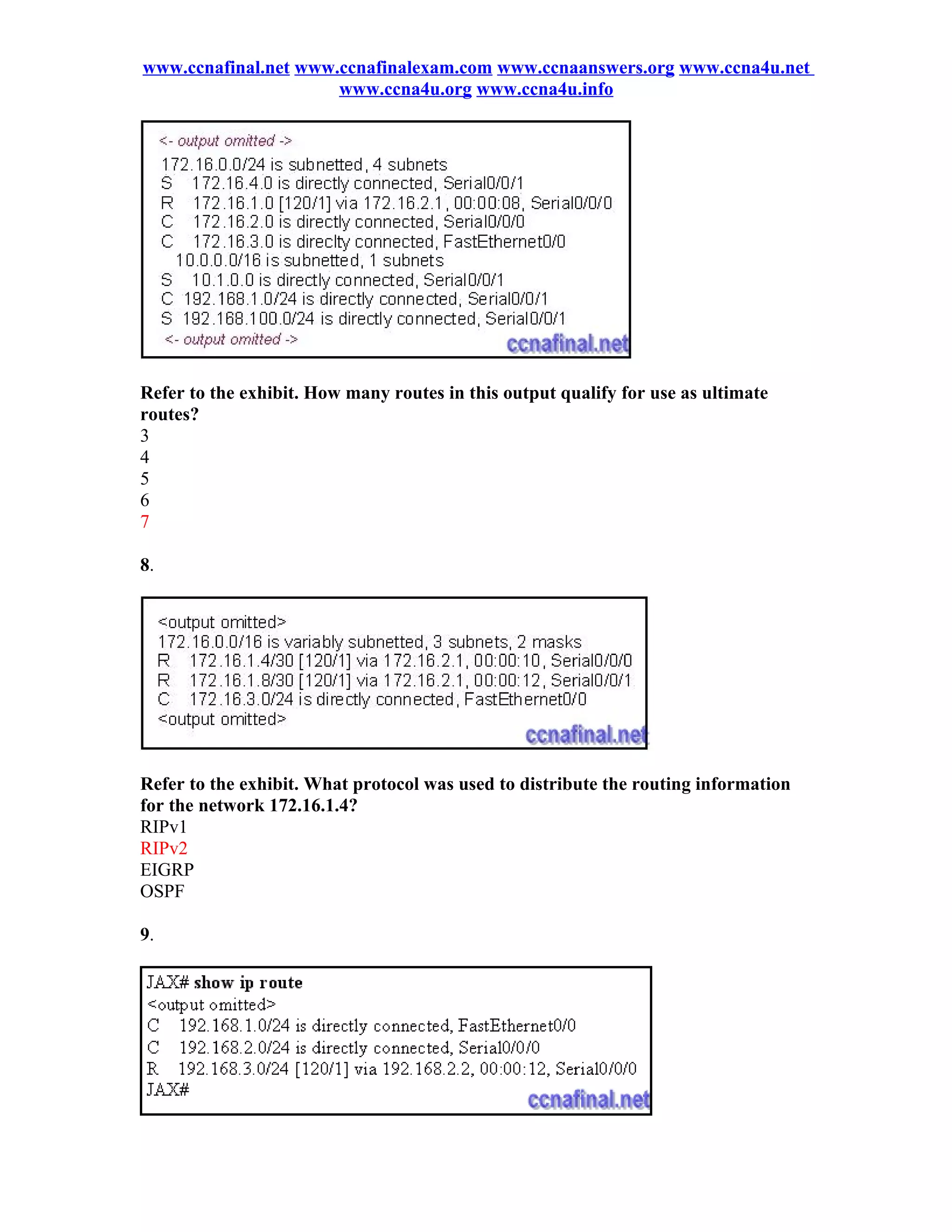Ccna 2 chapter 8 v4.0 answers 2011 | DOC