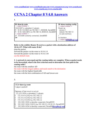 Ccna 2 chapter 8 v4.0 answers 2011 | DOC