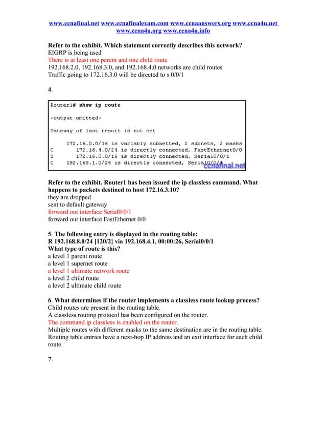 Ccna 2 chapter 8 v4.0 answers 2011 | PDF