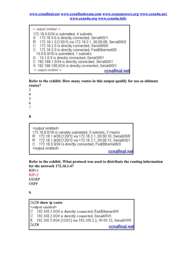 Ccna 2 chapter 8 v4.0 answers 2011 | PDF