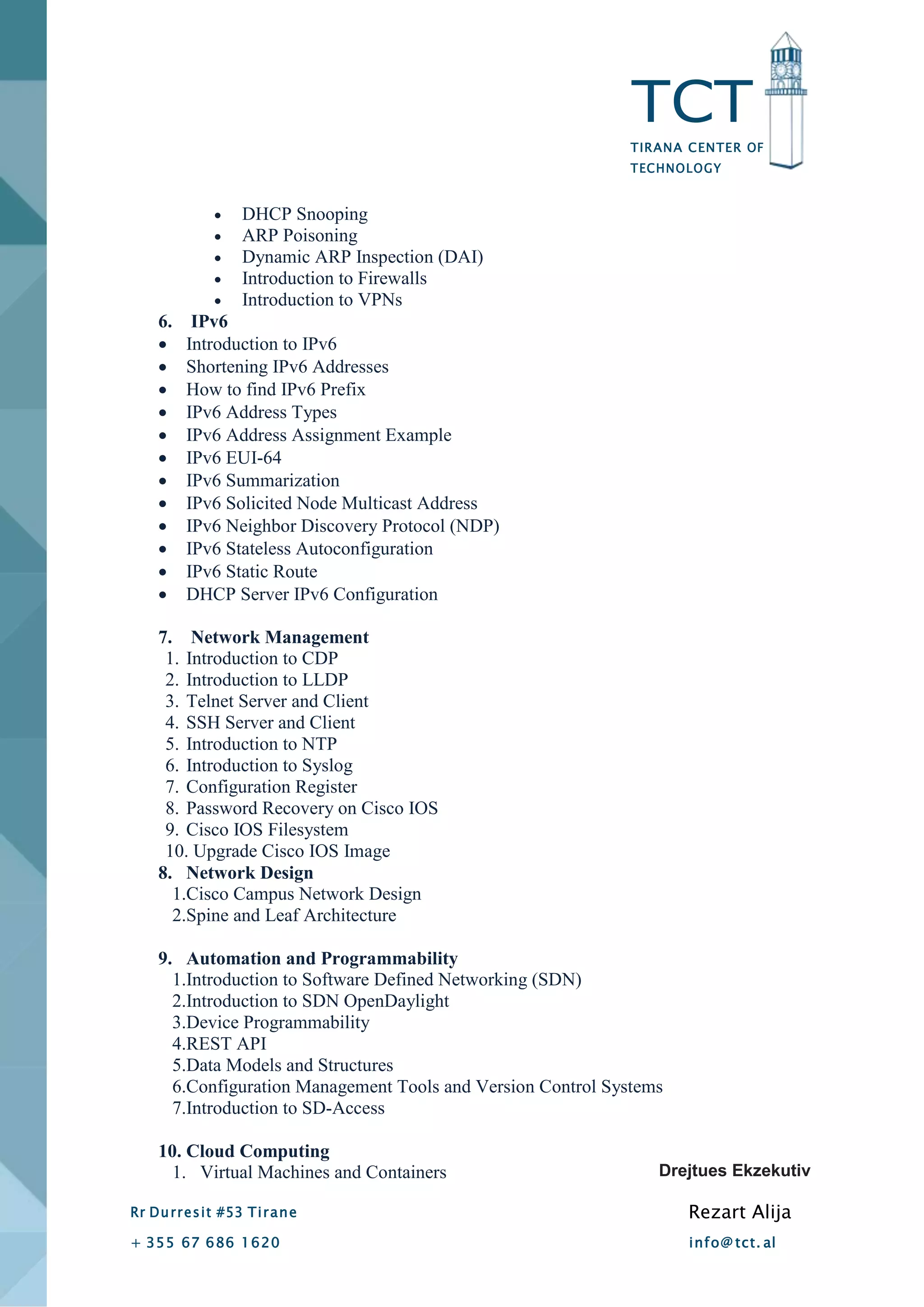 Kurs CCNA 200 - 301 | DOCX