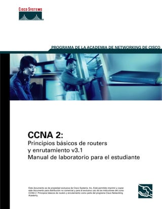 CCNA2: Routers y enrutamiento | PDF