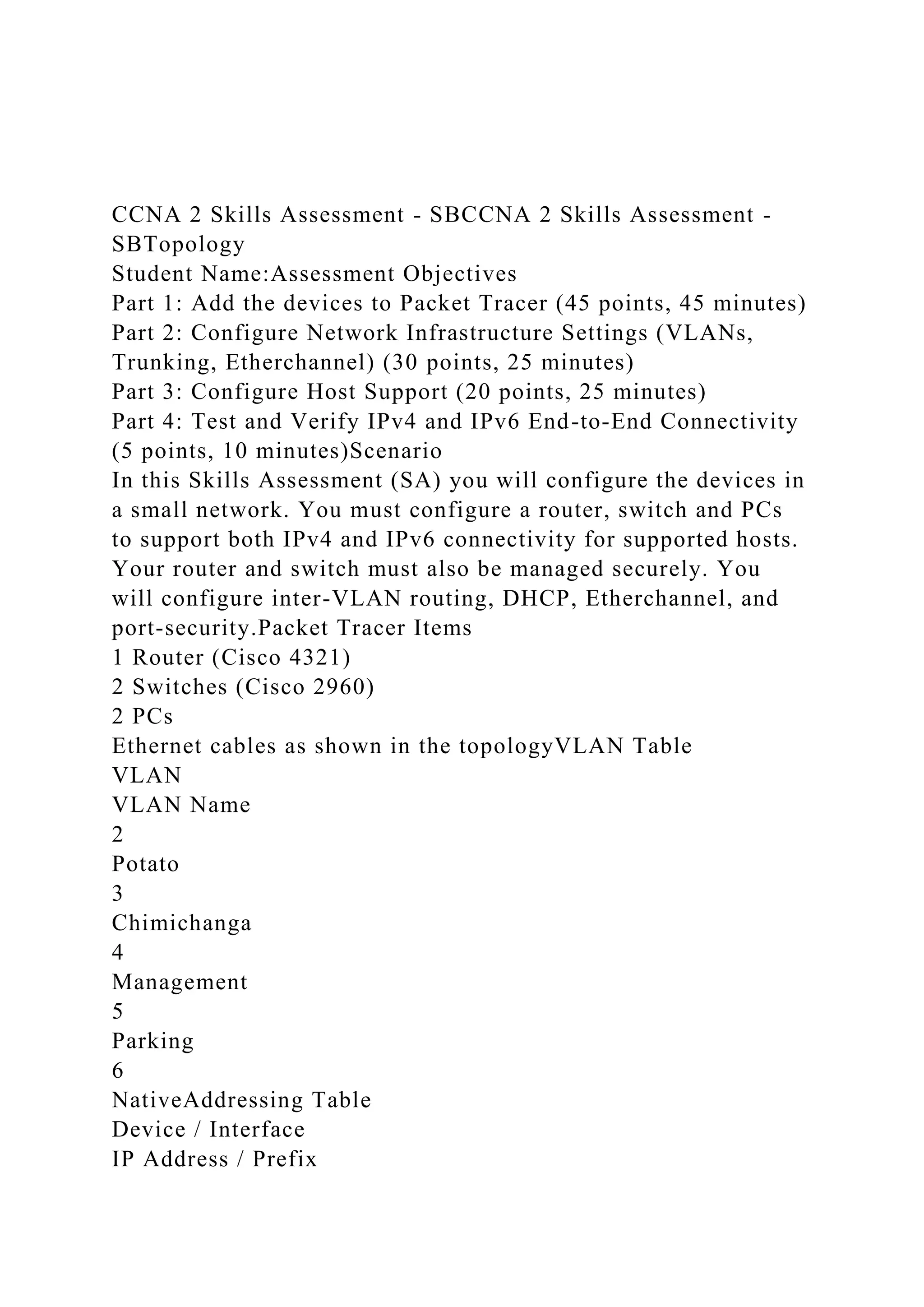 CCNA 2 Skills Assessment - SBCCNA 2 Skills Assessment - SBTopolo.docx