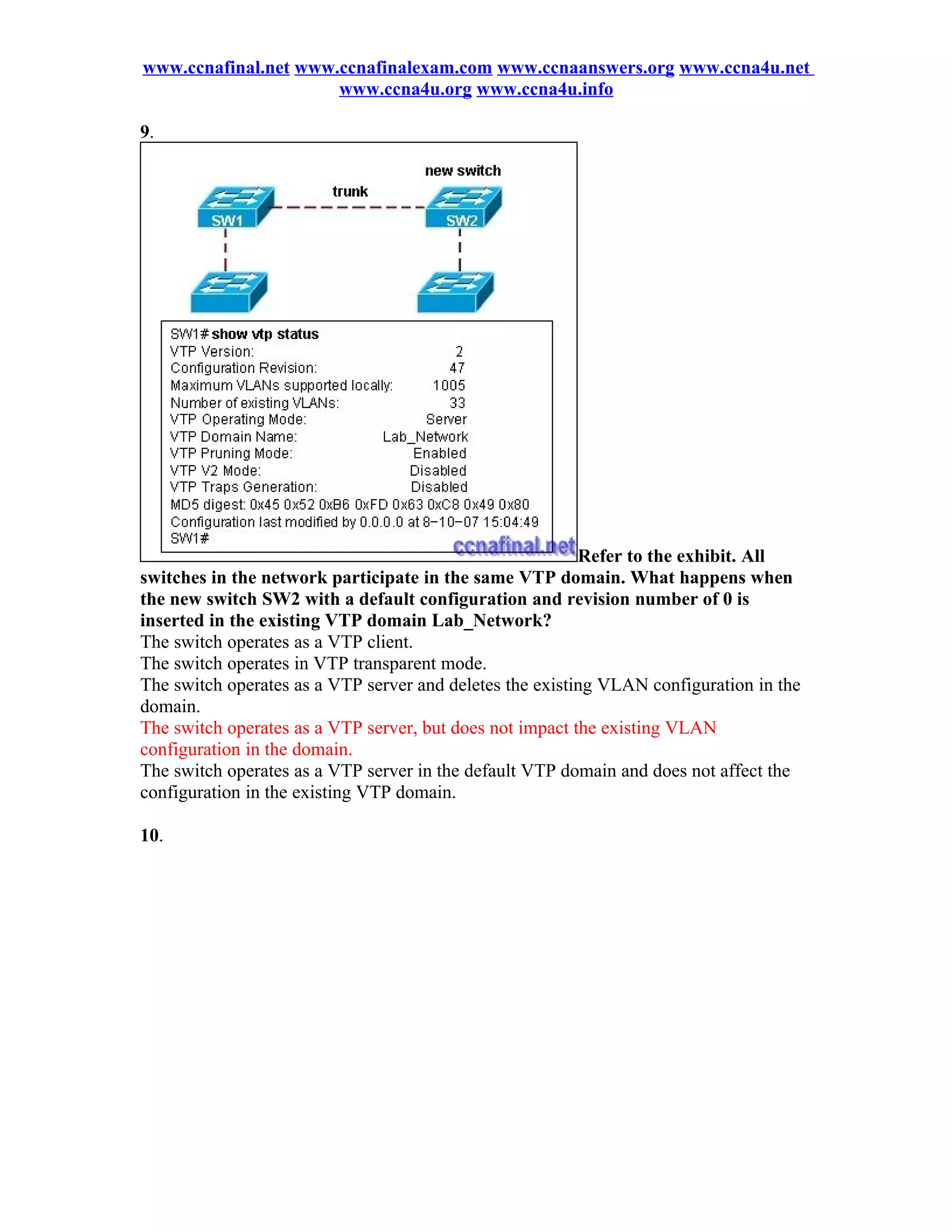 Ccna 3 chapter 4 v4.0 answers 2011 | DOC