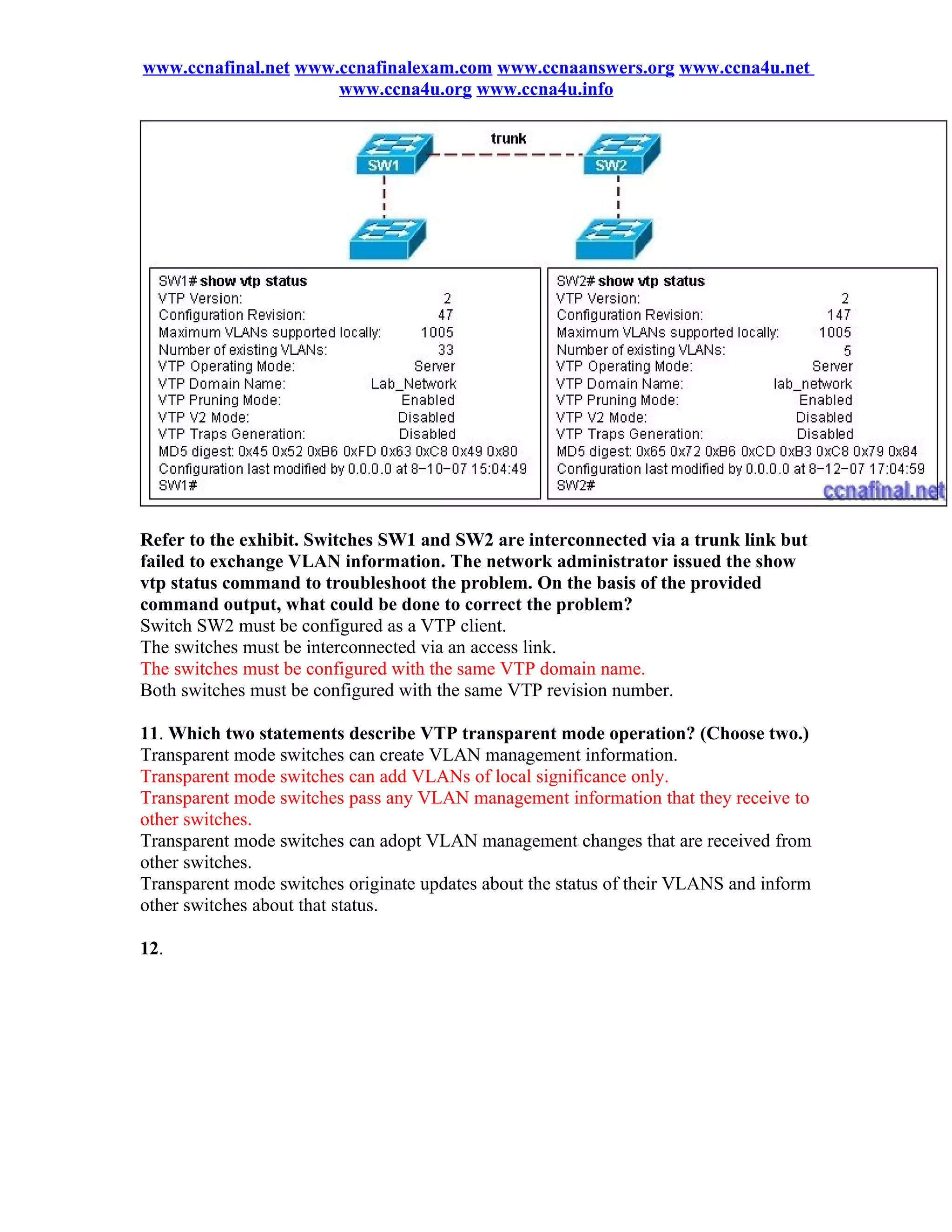 Ccna 3 chapter 4 v4.0 answers 2011 | PDF