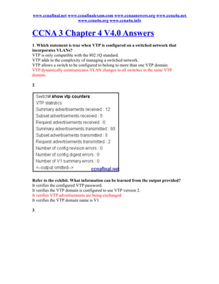Ccna 3 chapter 4 v4.0 answers 2011 | DOC