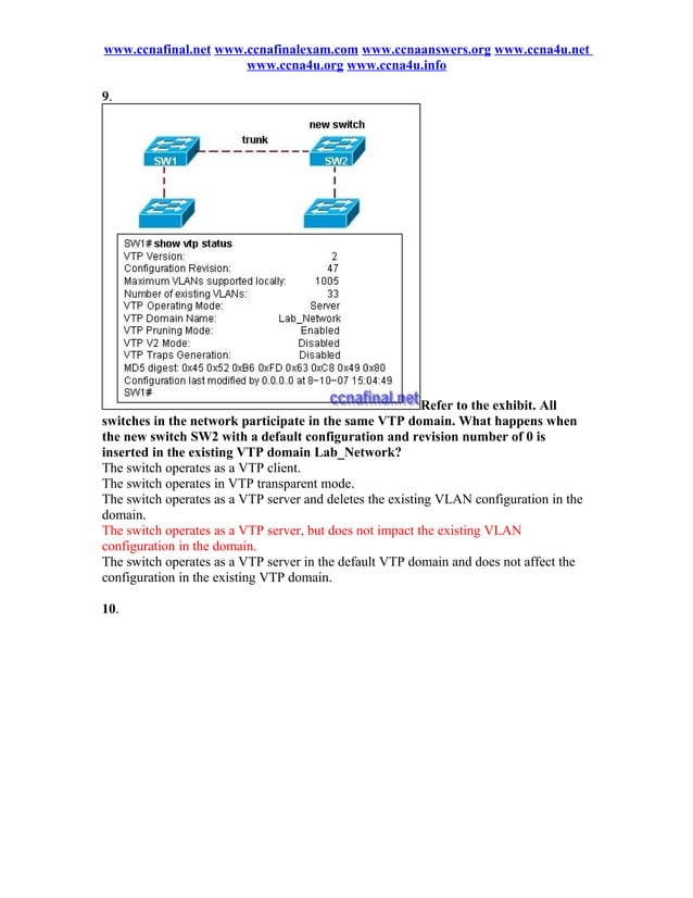 Ccna 3 chapter 4 v4.0 answers 2011 | DOC