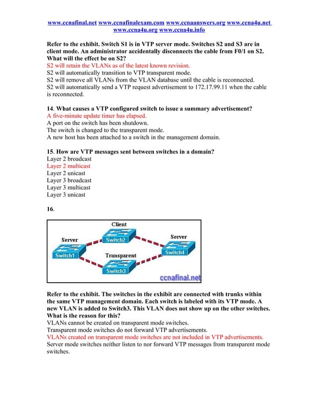 Ccna 3 chapter 4 v4.0 answers 2011 | DOC