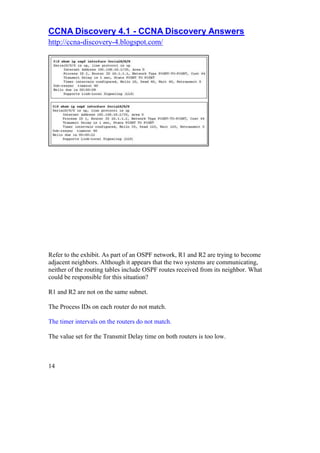 Ccna 3 Chapter 6 V4.0 Answers | PDF | Computer Networking | Computing