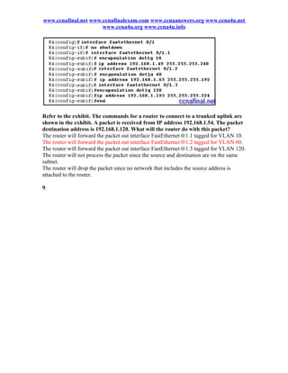 Ccna 3 chapter 6 v4.0 answers 2011 | DOC