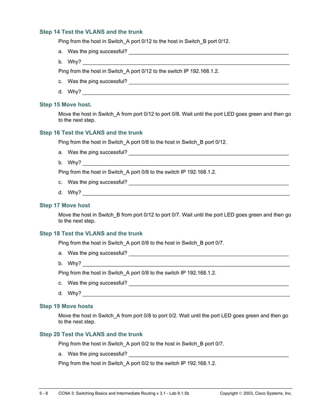 Ccna3 lab 9_1_5b_en | PDF | Computer Networking | Computing