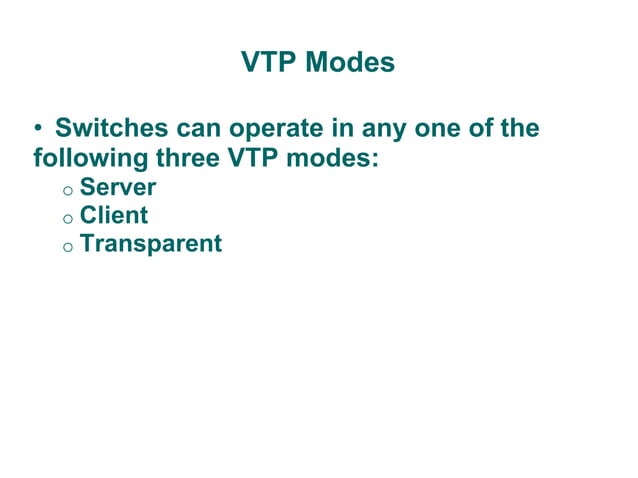 Ccna3mod9vlan Trunking Protocol 1pptx Computer Networking Computing