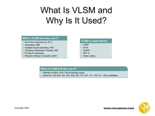 Ccna3 vlsm | PPT