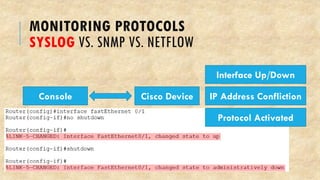 CCNA4v5 Chapter 8 - Monitoring the Netwok | PPT