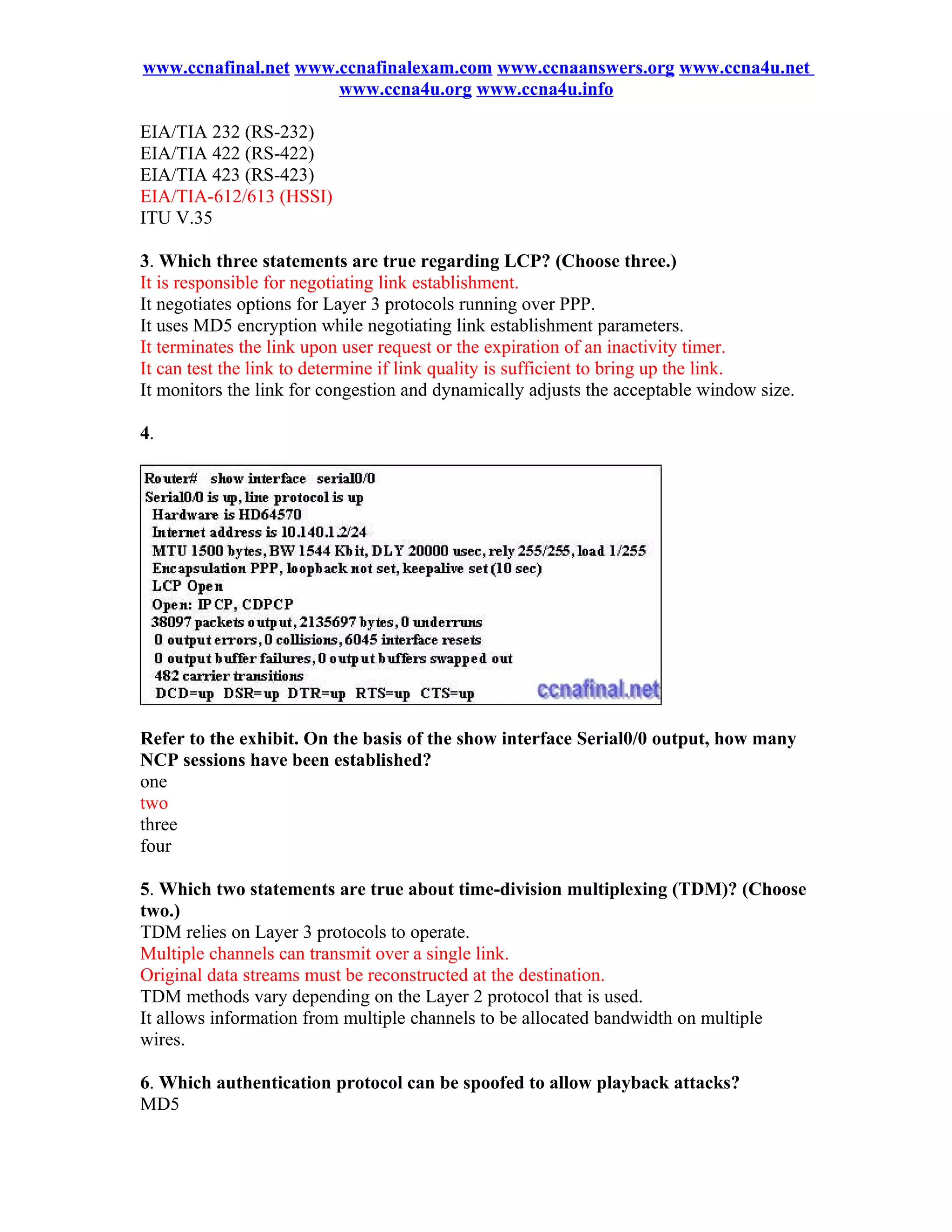 Ccna 4 chapter 2 v4.0 answers 2011 | DOC