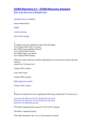 Ccna 4 Chapter 5 V4.0 Answers | PDF