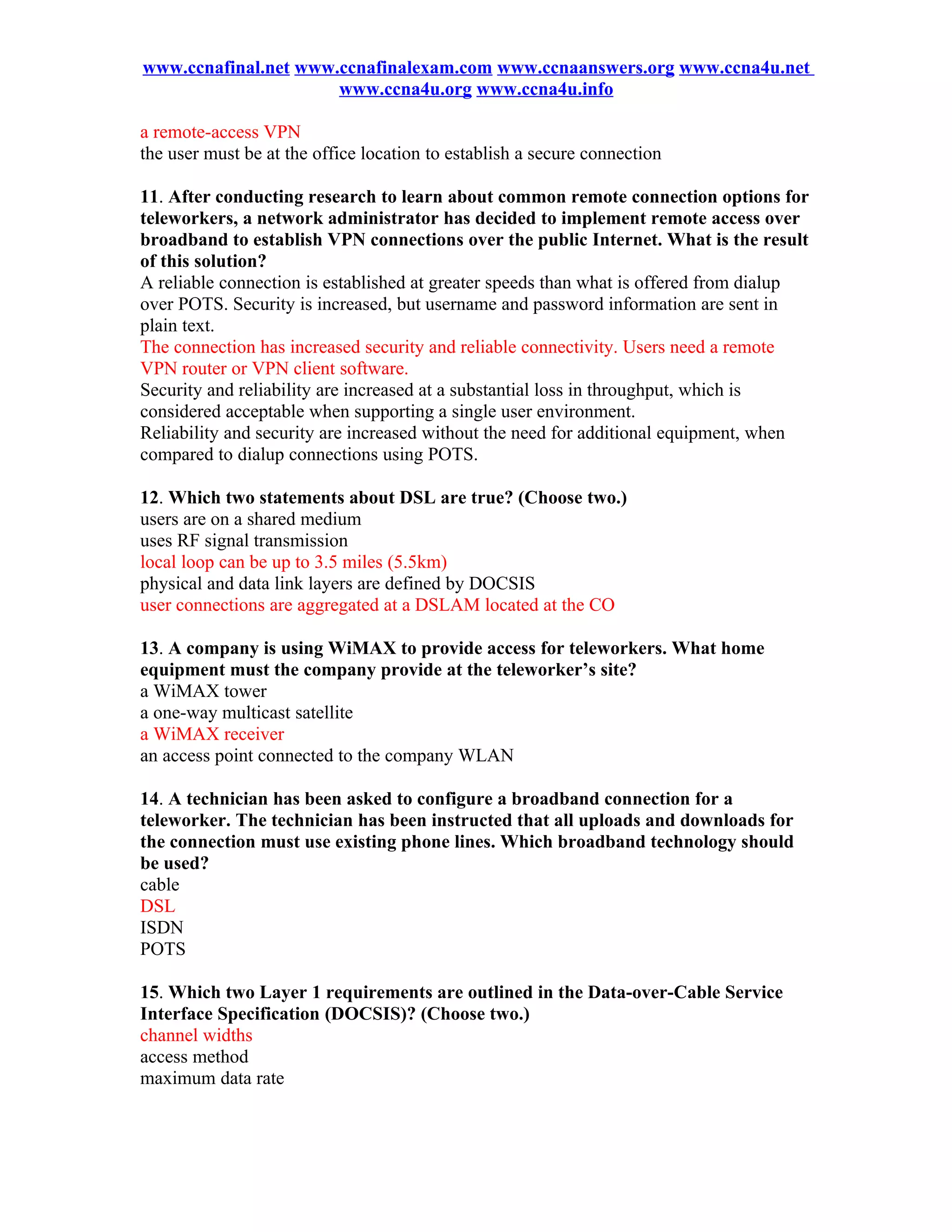 Ccna 4 chapter 6 v4.0 answers 2011 | PDF