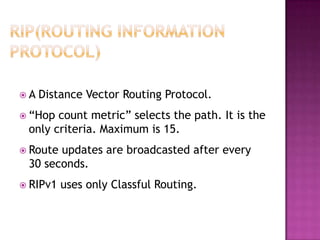 Presentation on CCNA(Networking & Troubleshooting) | PPTX