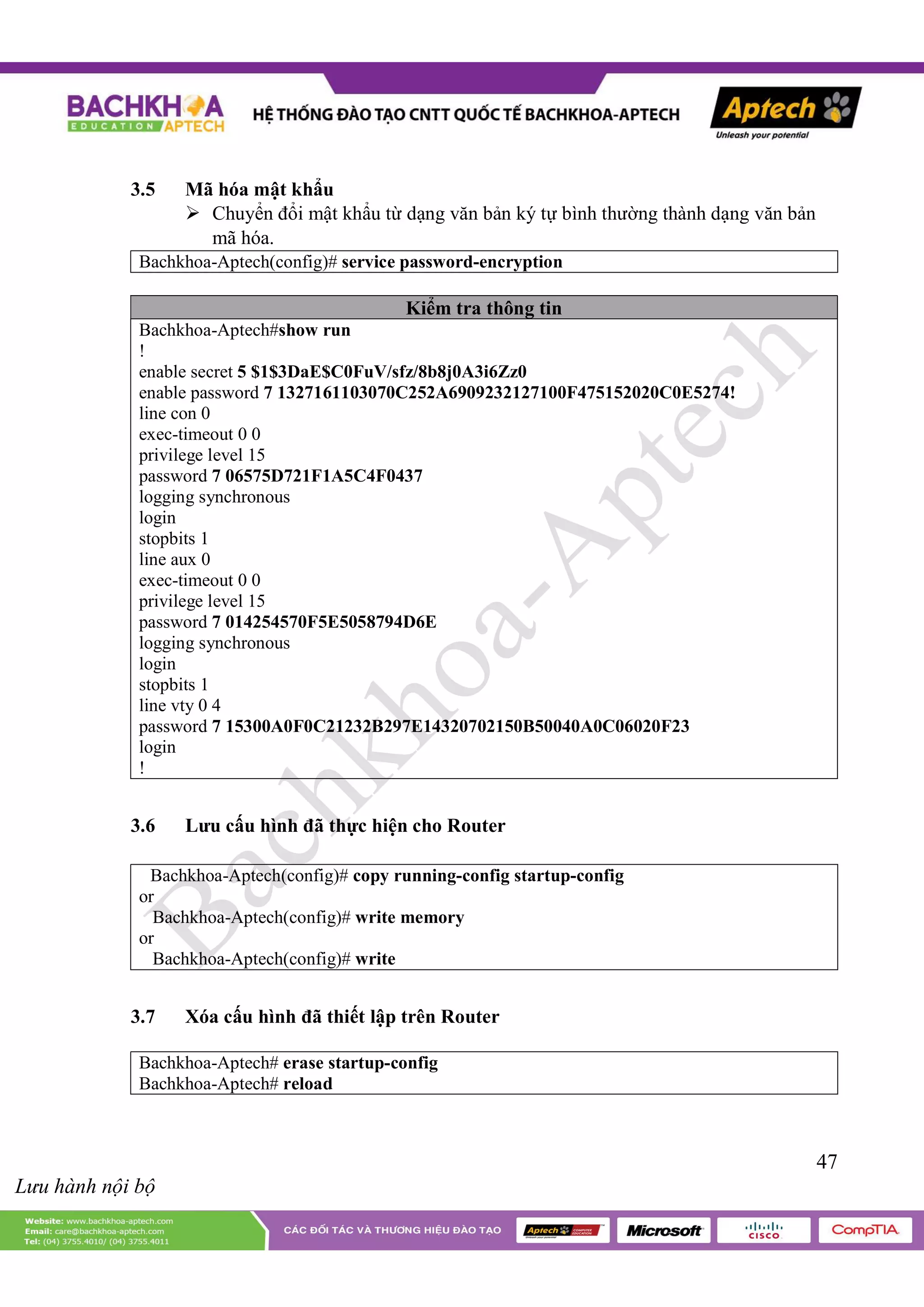 Ccna căn bản bach khoa aptech | PDF