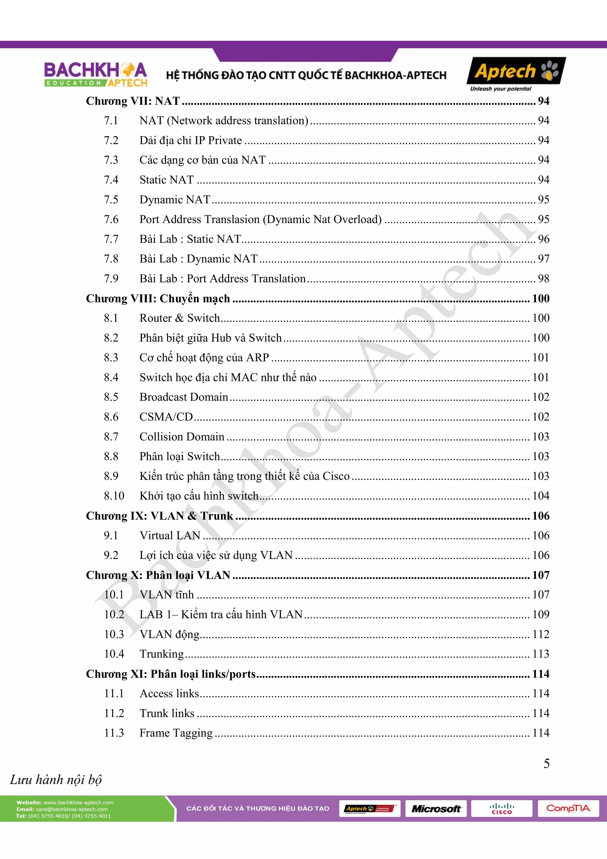 Ccna căn bản bach khoa aptech | PDF