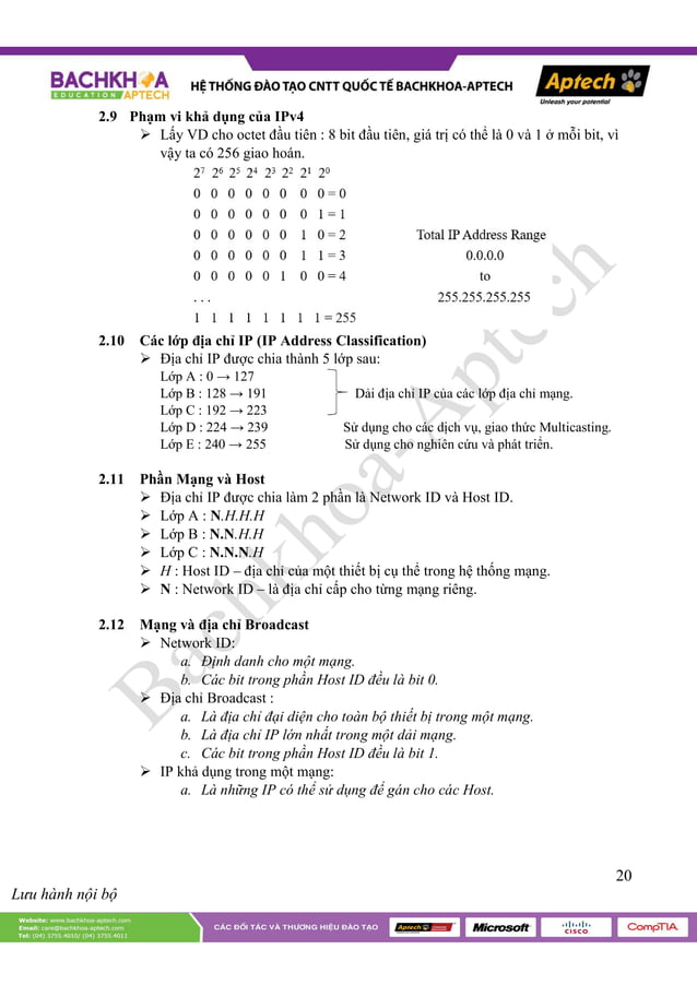 Ccna căn bản bach khoa aptech | PDF