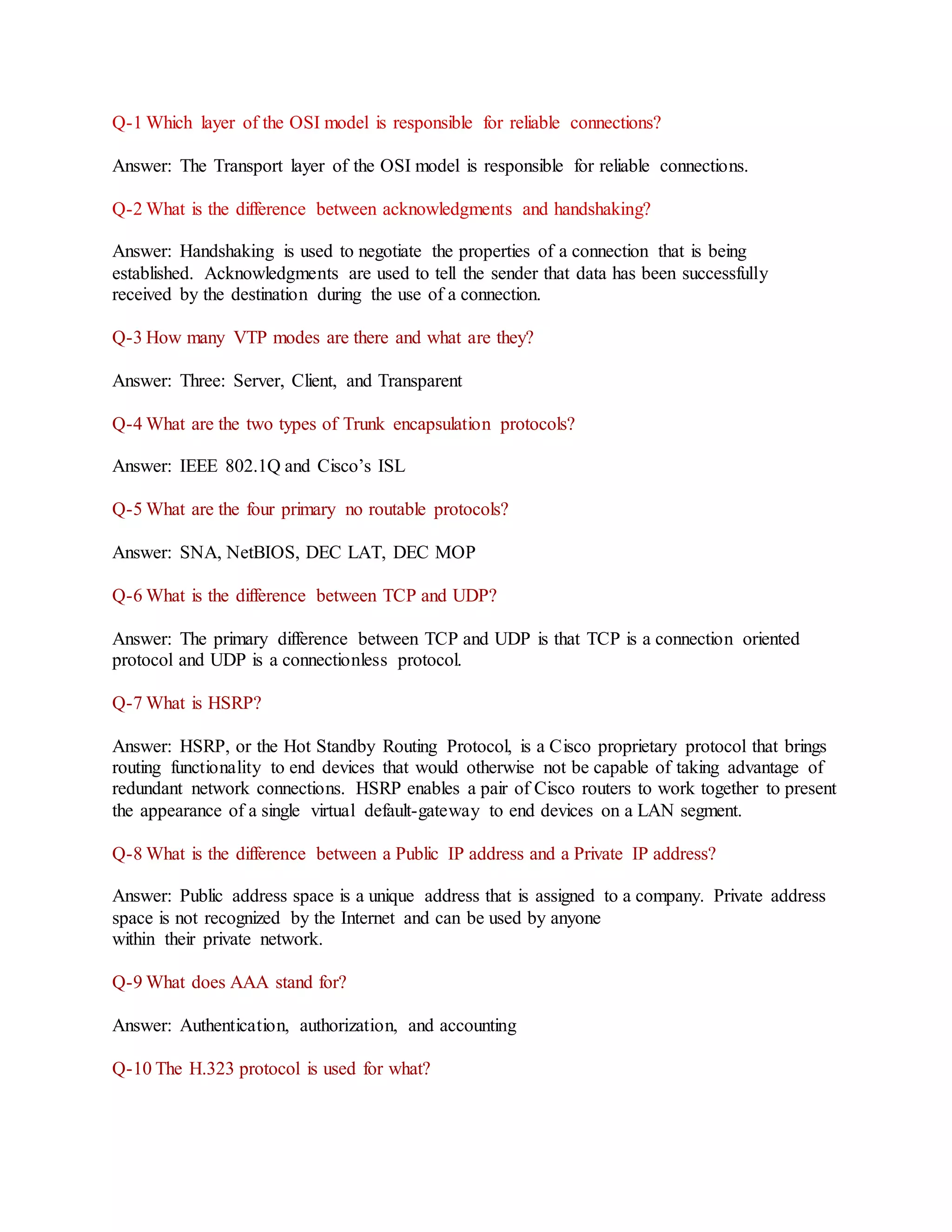 Ccna Ccnp Interview Question 1 Pdf