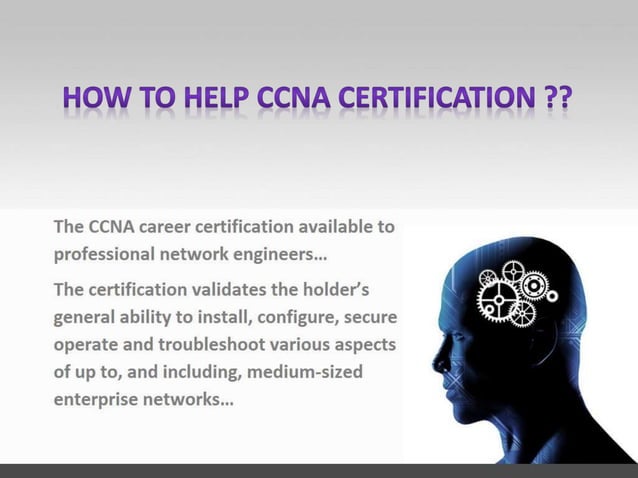 Ccna certification | PPT