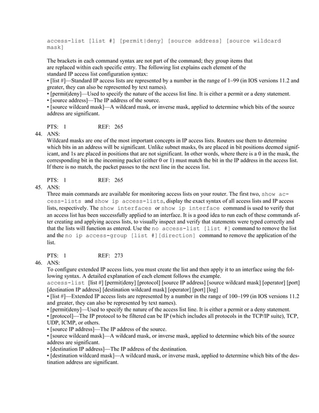 Ccna Access Lists Questions Pdf 