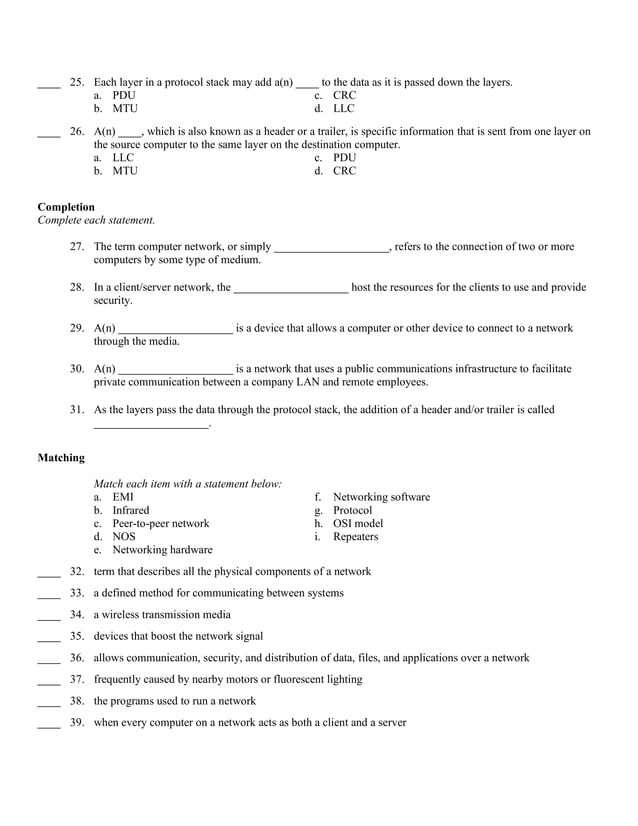 CCNA Introducing Networks Questions | PDF