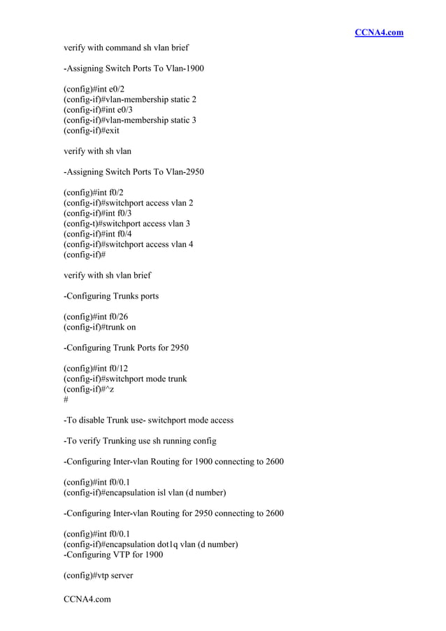 Ccna Commands In 10 Minutes | PDF