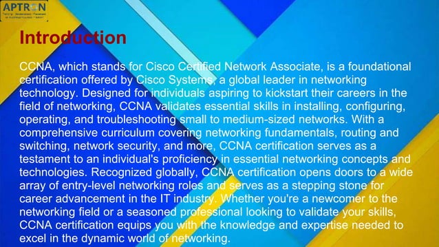 CCNA Course in Noida. pptx | PPT