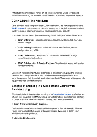 Complete Guide to CCNA Course Syllabus in India | PDF