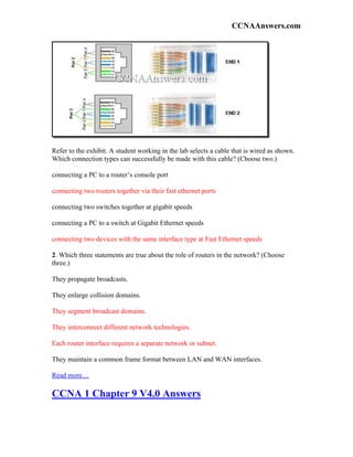 Ccna exam 640 802 | PDF
