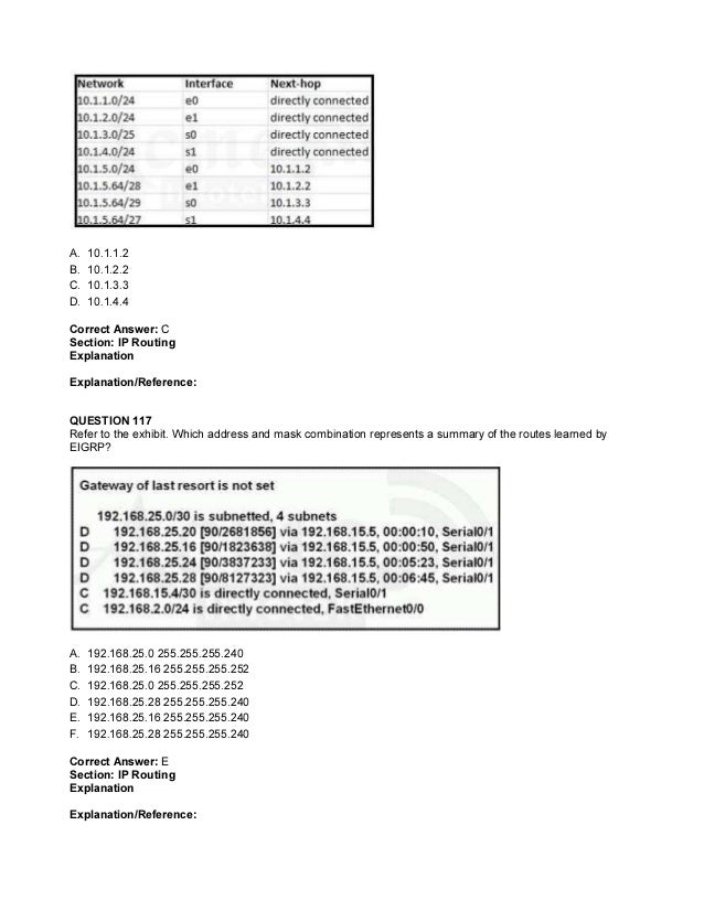 CCNA Exam Question