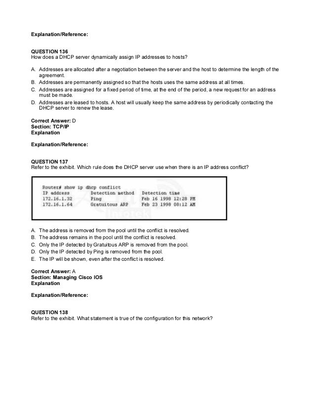 Ccna Exam Question