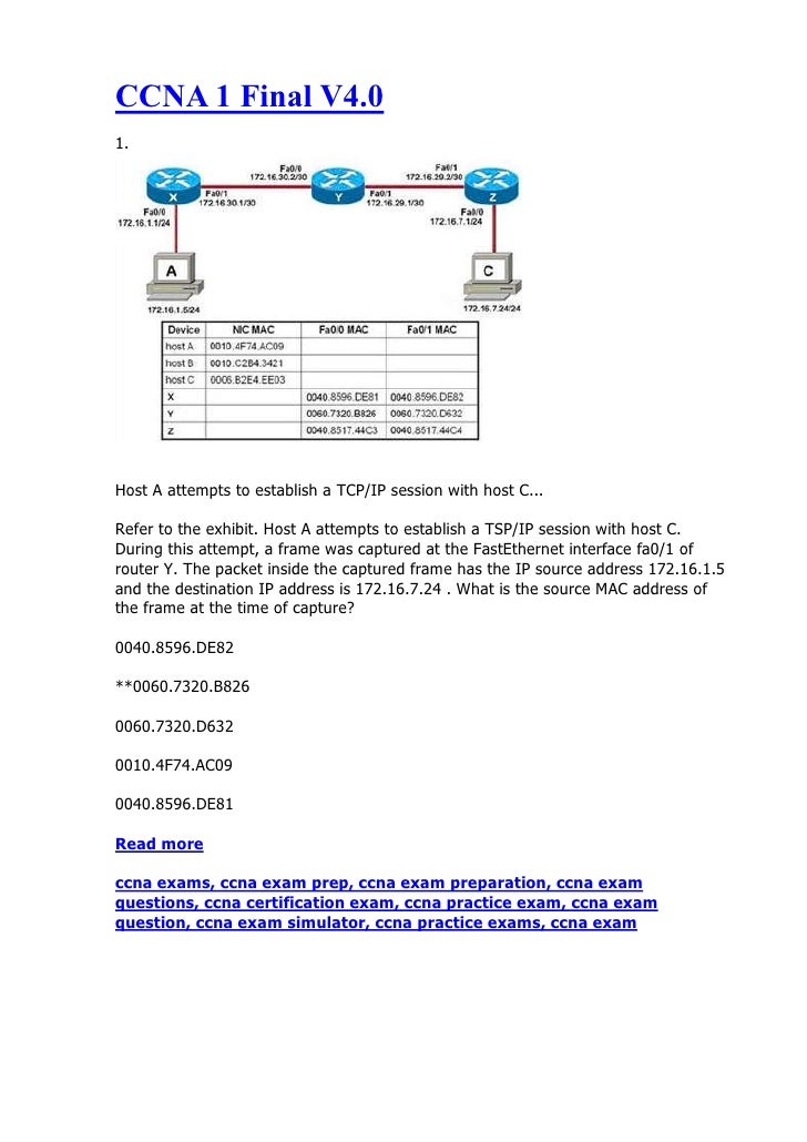 Ccna Exam Training 