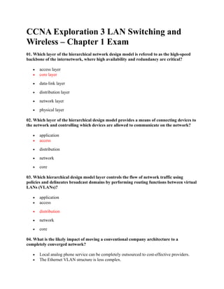 Ccna exploration 3 lan switching and wireless | PDF